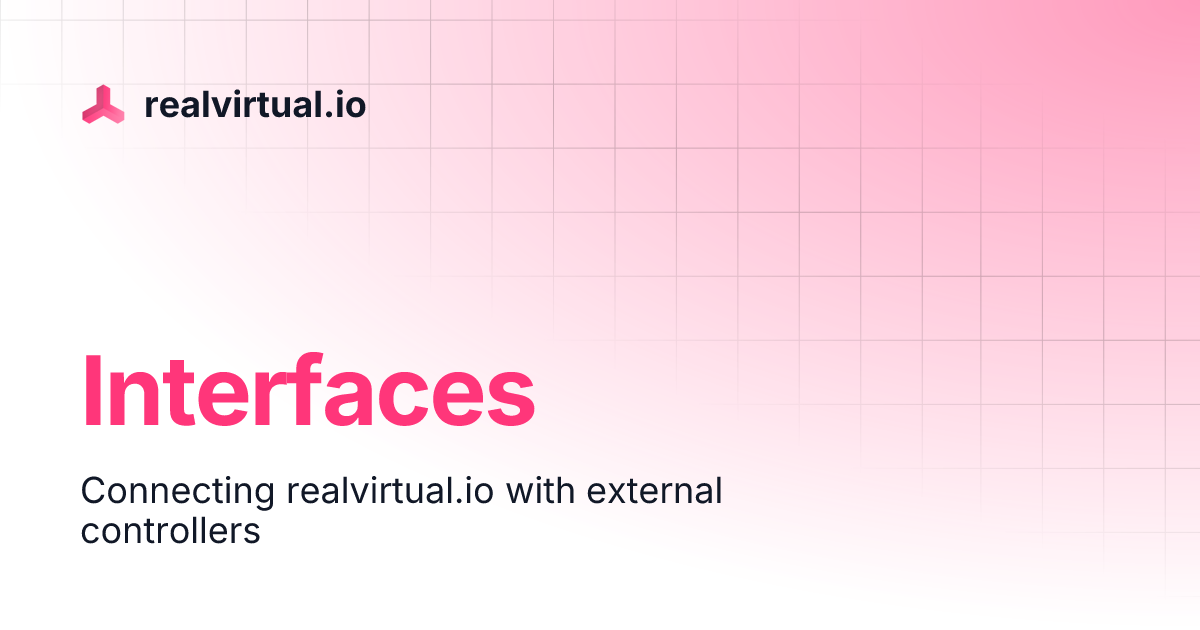 Interfaces | realvirtual.io