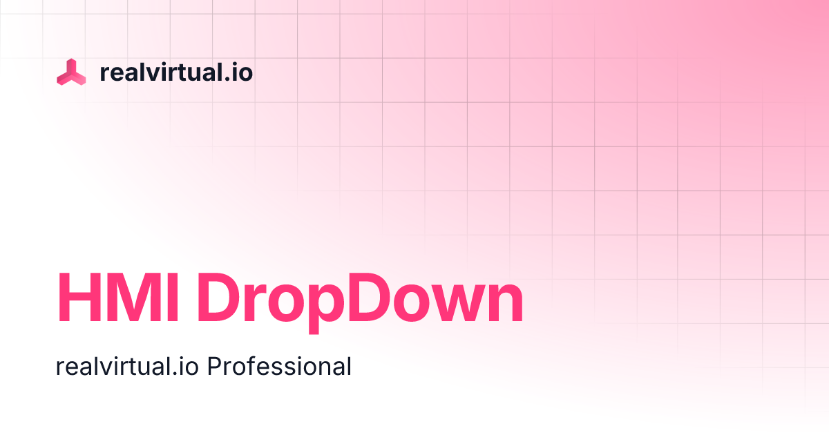 HMI DropDown | realvirtual.io