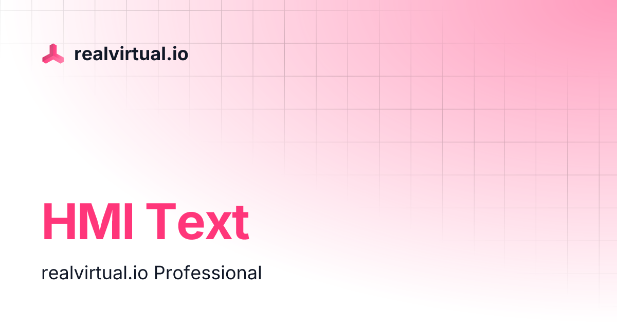 HMI Text | realvirtual.io