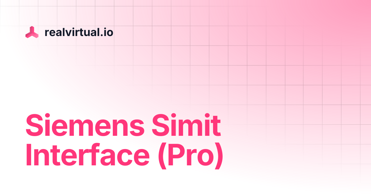 Siemens Simit Interface (Pro) | realvirtual.io